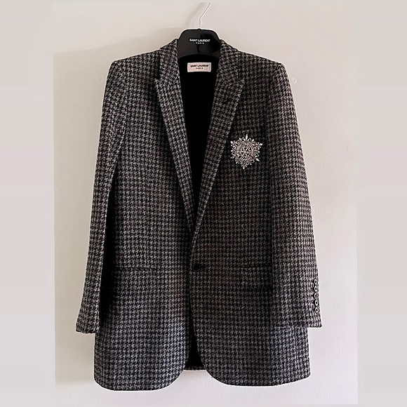 Saint Laurent | Jackets & Coats | Saint Laurent Ysl Wool Blazer Jacket ...